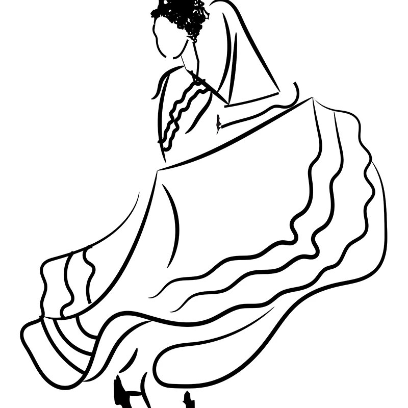 Folk Dance Drawing