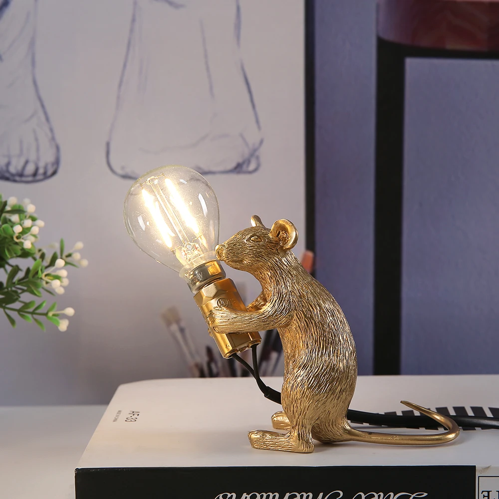 Modern Resin Rat Night Lights Nordic LED Table Lamps - shop-syzo