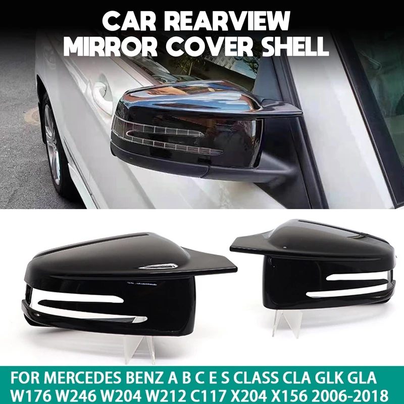 Car Rearview Side Mirrors Cover Shell for Mercedes Benz a B C E S CLA ...
