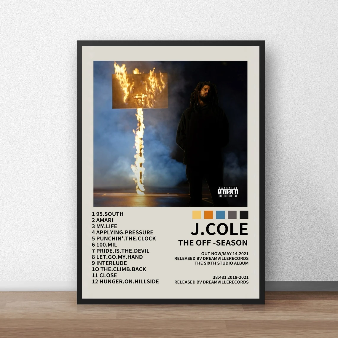 J-Cole-The-Off-Season-Music-Album-Cover-Poster-Canvas-Print-Home ...