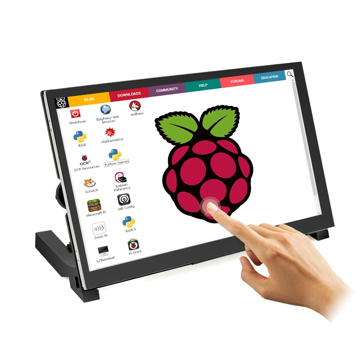 Raspberry Pi 4b Screen 7 Inch Hd Capacitive Touchscreen Monitor ...