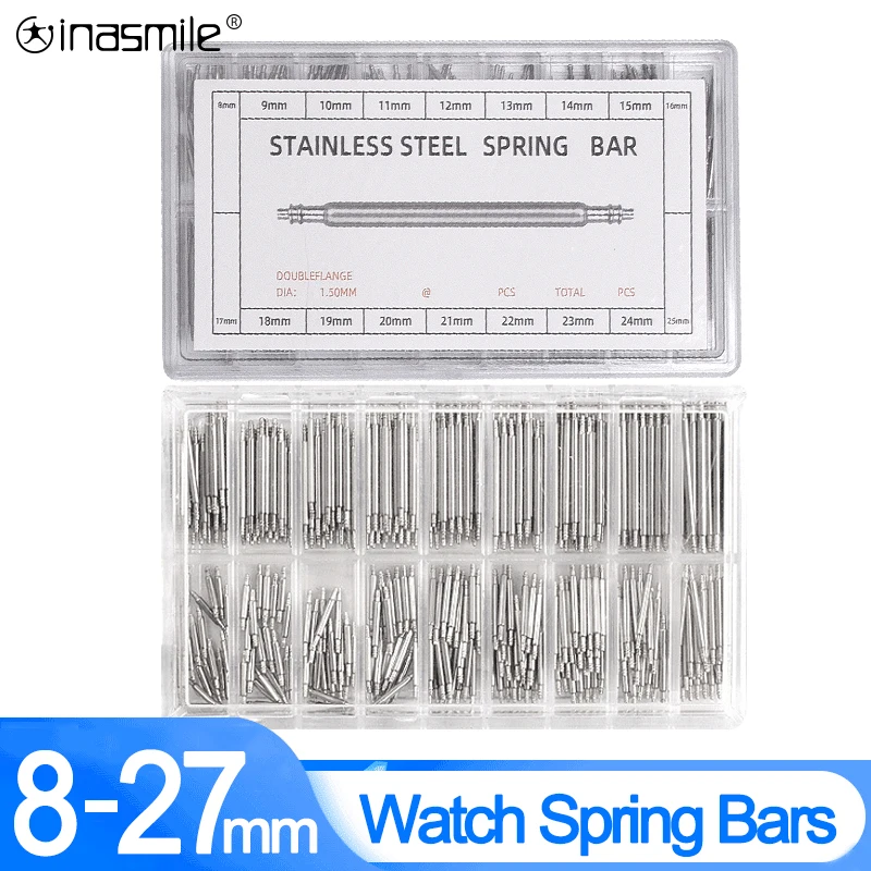 8mm-27mm-Stainless-Steel-Spring-Bars-watch-Strap-Spring-Pins-Bracelet ...