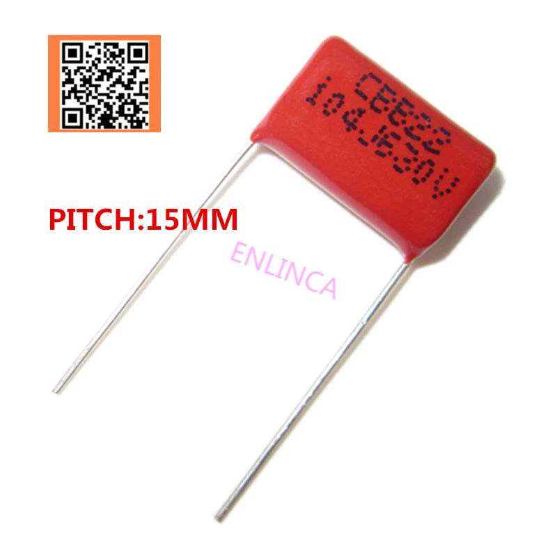 10pcs 630V 100NF 0.1UF 104J 330NF 0.33UF 334J Pitch 15mm 5% DIP CBB ...