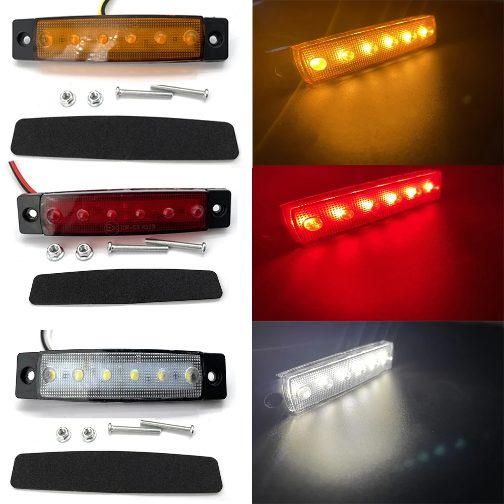 Car Side Marker Indicator Light LED 12V 24V 6 SMD LED Auto Car Bus ...