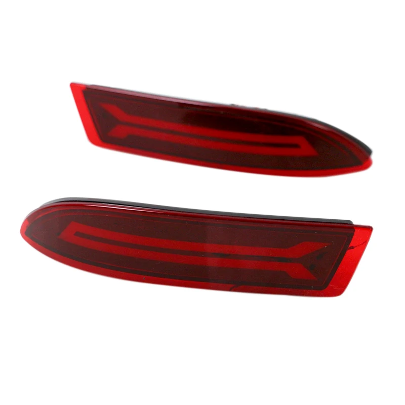 LED Rear Bumper Light Reflectors Tail Brake Light Parking Styling LED ...