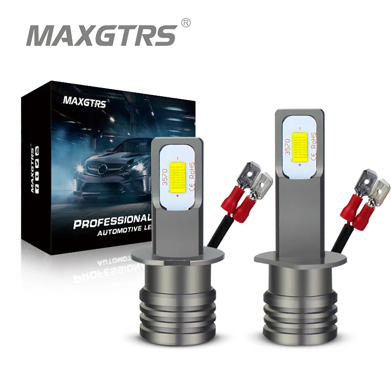 2x H1 H3 880 881 H27 3570 Chip Canbus Led Bulb For Car Led Fog Driving ...