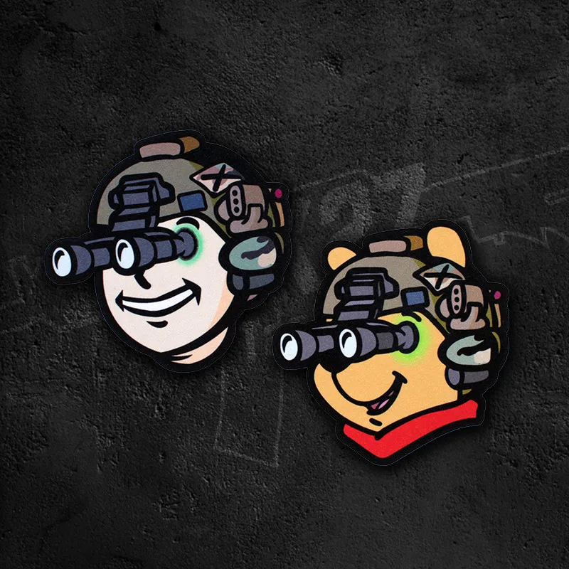 Fallout Kid Armband Patches Tactical Helmet Bear Head Patch Outdoor ...