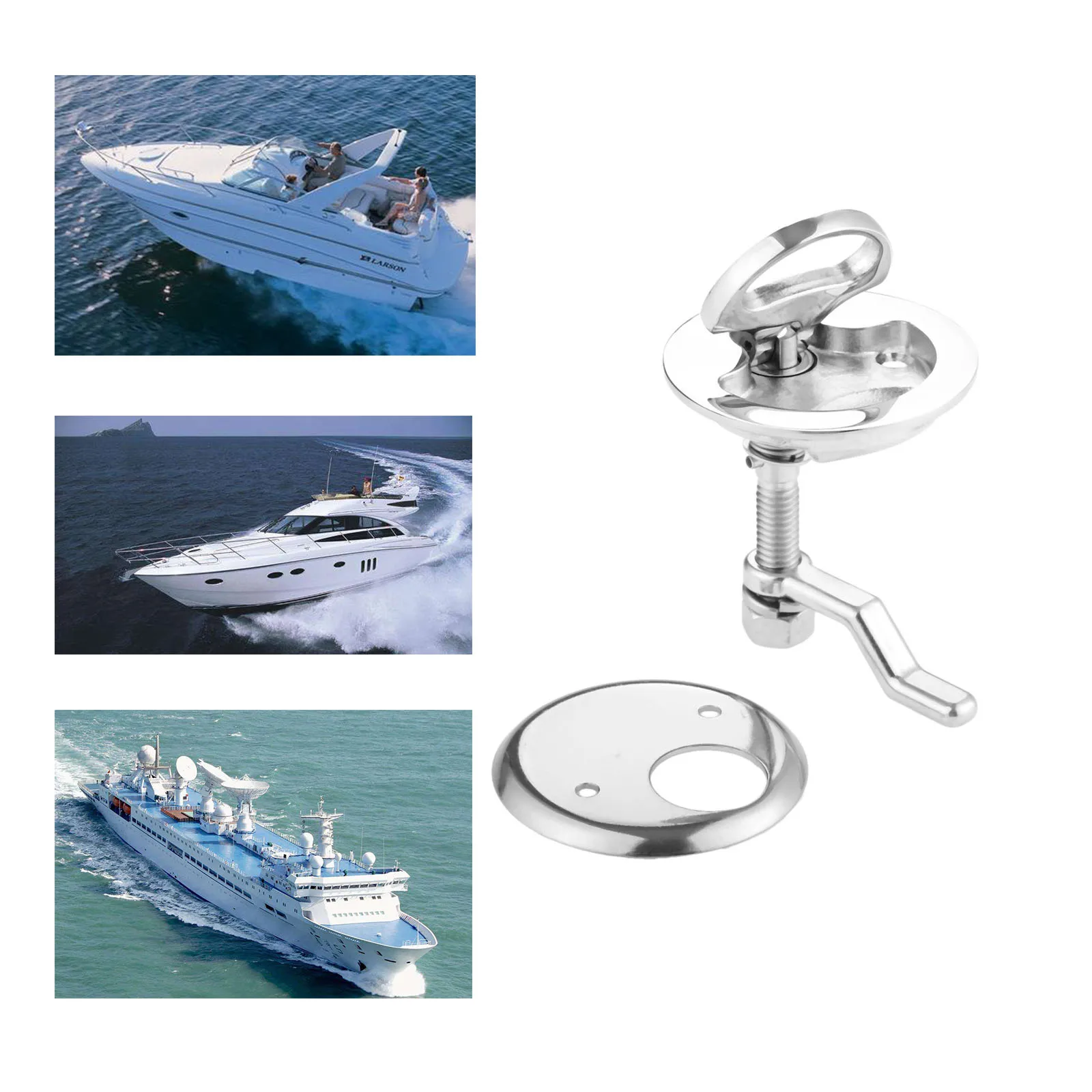 Marine-Grade-316-Stainless-Steel-Boat-Cam-Latch-Flush-Pull-Hatch-Deck ...