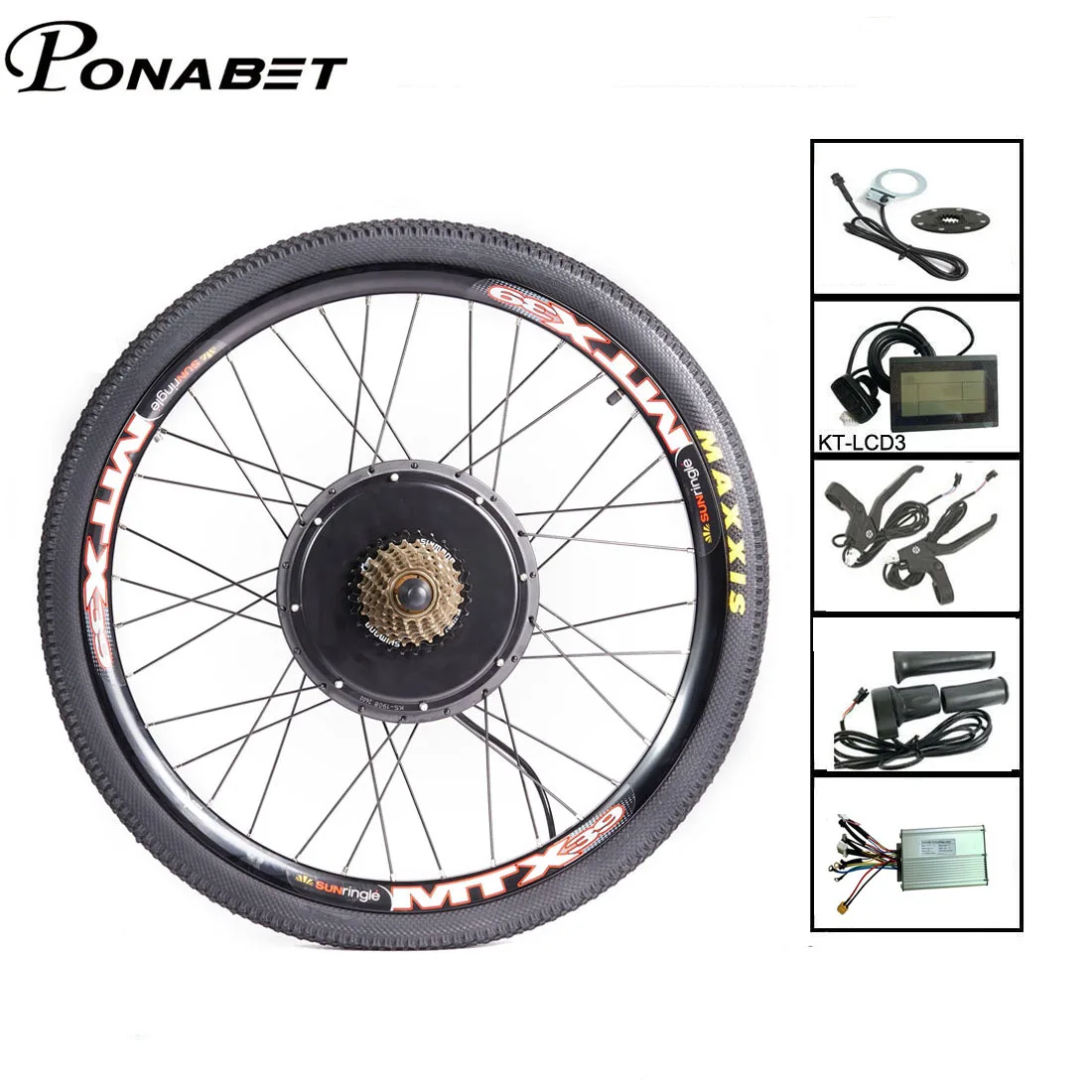 48V 1000W 1500W Ebike Conversion MTX Wheel Kit 700C 29 26 48V Electric ...