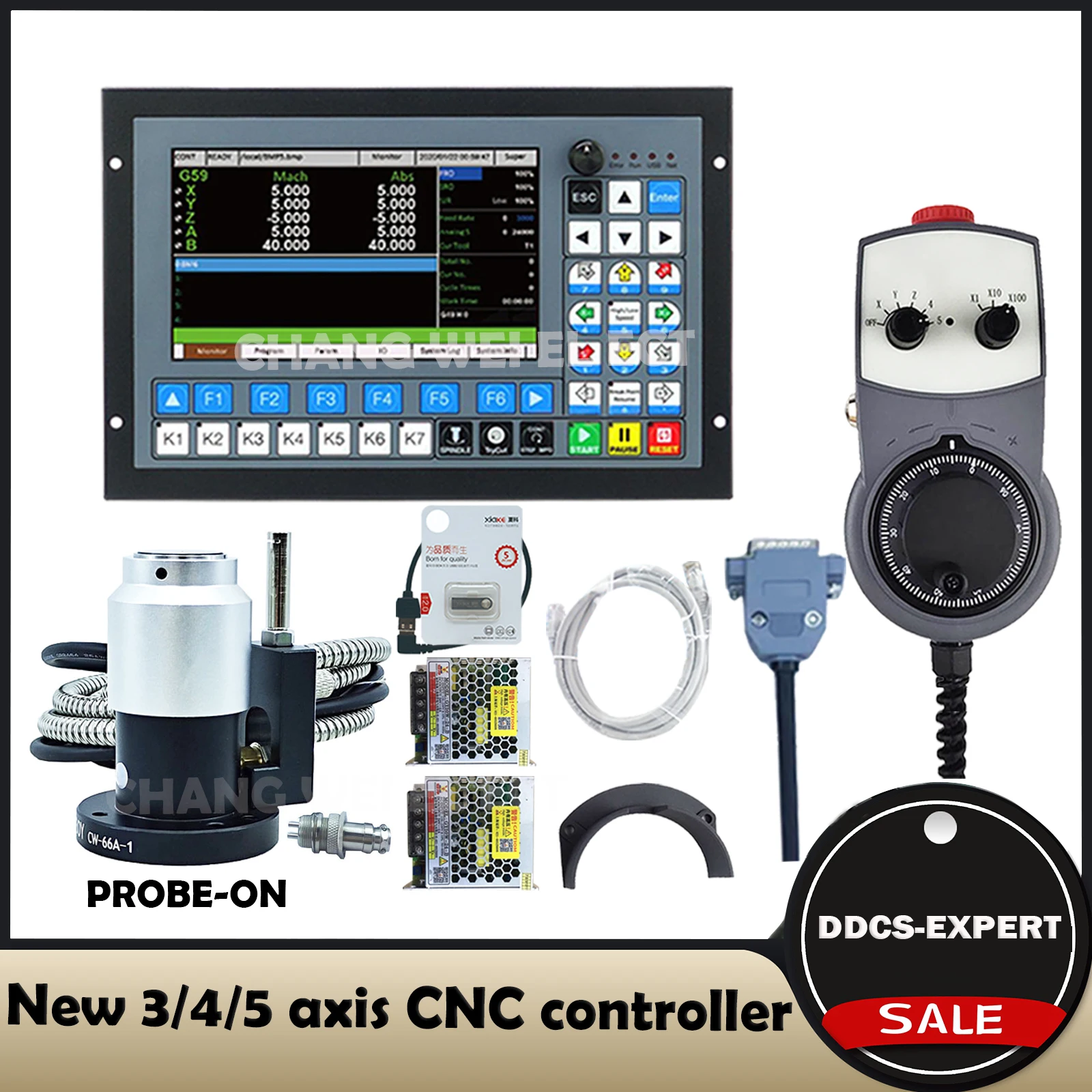 Newly Upgraded 3/4/5 Axis Cnc Controller Ddcs expert G Code Supports Tool Magazine/atc Instead ...