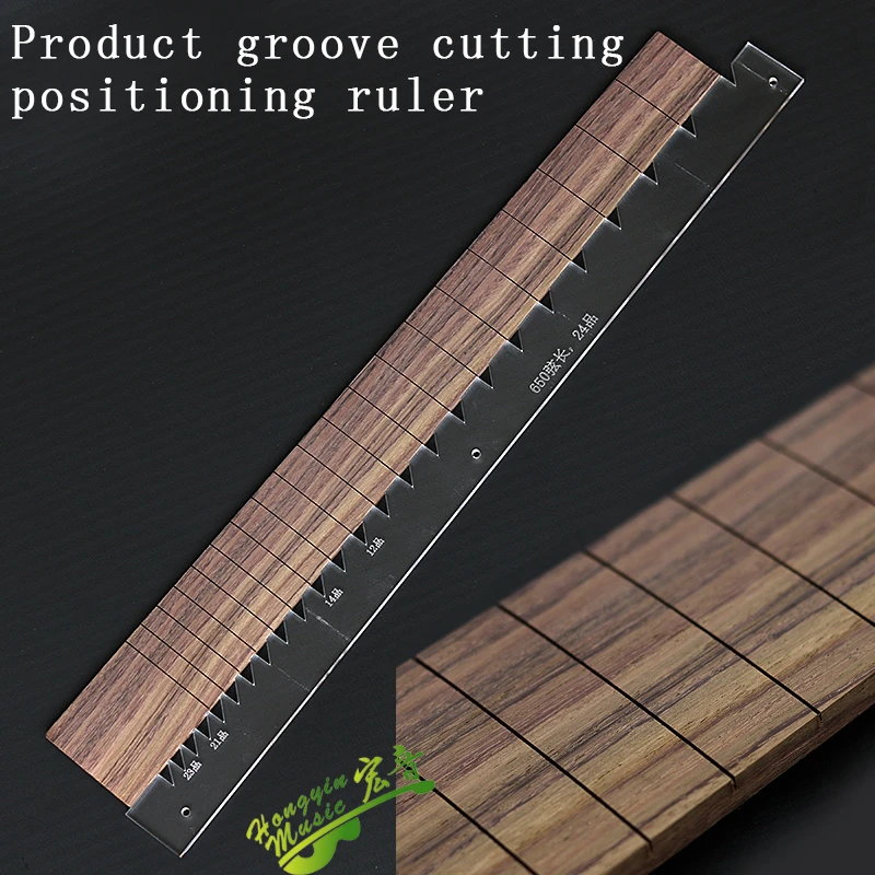 Guitar Fingerboard Wire Groove Cutting And Positioning Of Acrylic ...