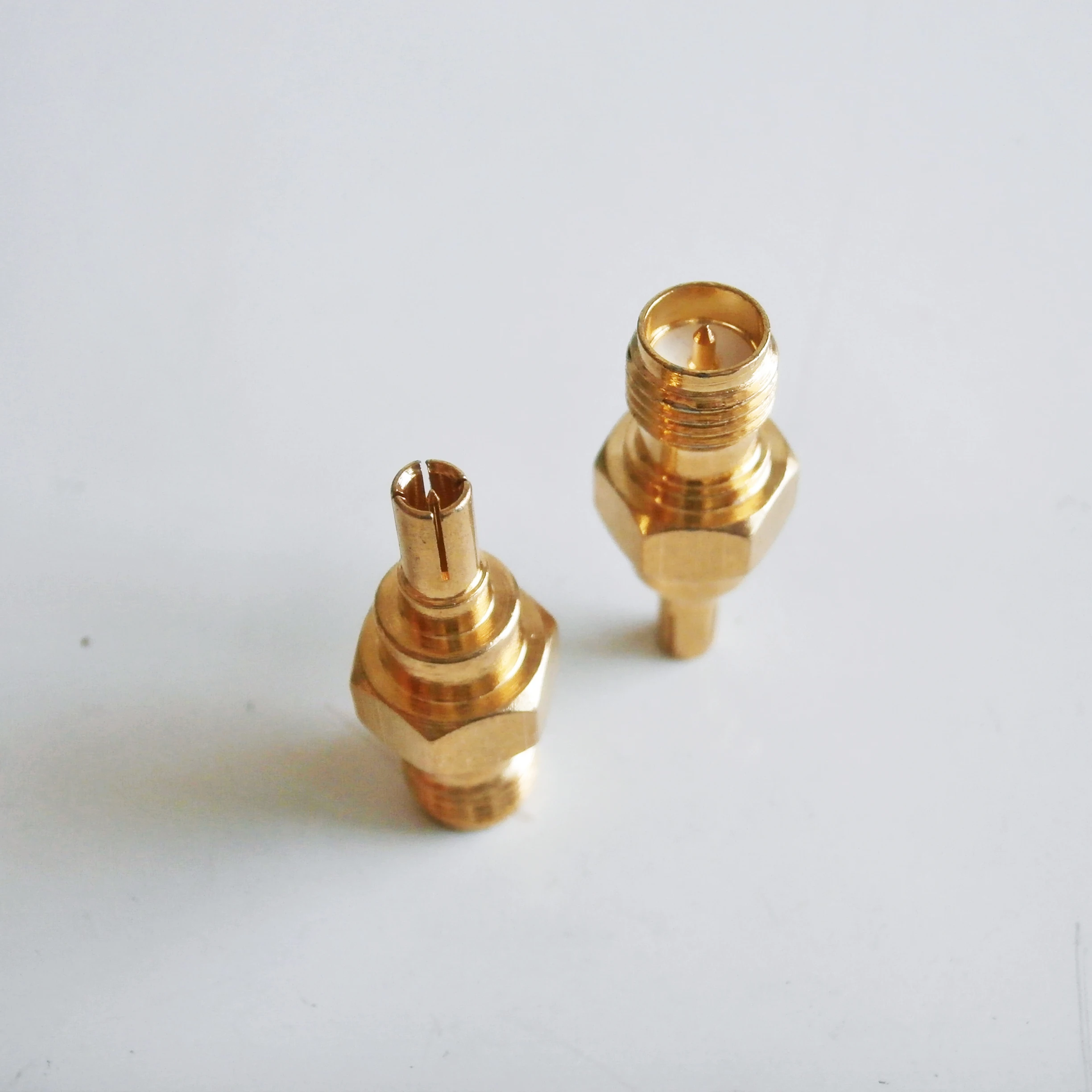 RP SMA Female To CRC9 Male Plug RP SMA To CRC9 Connector Socket GOLD ...