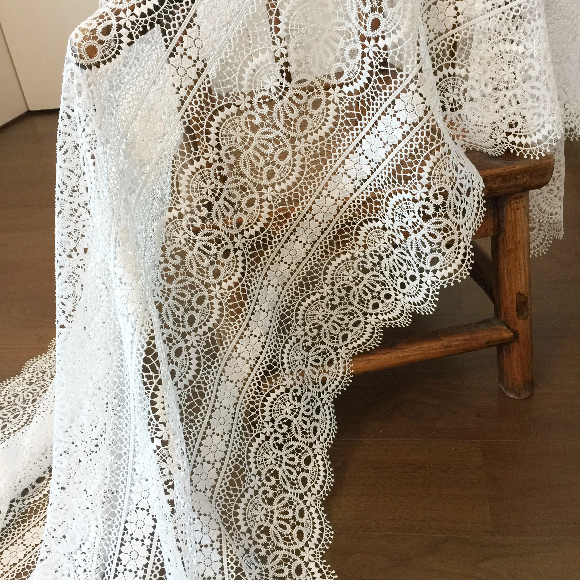 Crochet Lace Fabric By The Yard