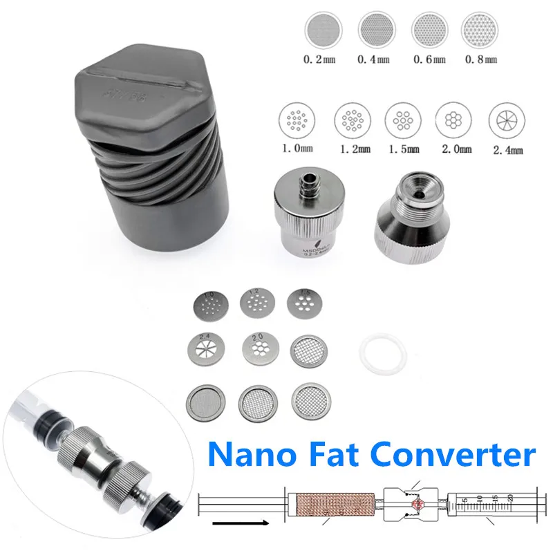 Nano-Fat-Grafting-Vacuum-Liposuction-Needle-Converter-Fat-Filter ...