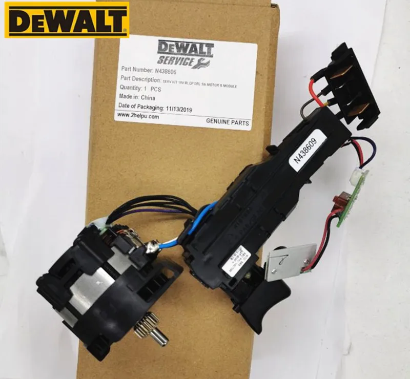 DC-18V-20V-DeWALT-N438606-Motor-and-Switch-For-N678970-DCD796-DCD791 ...