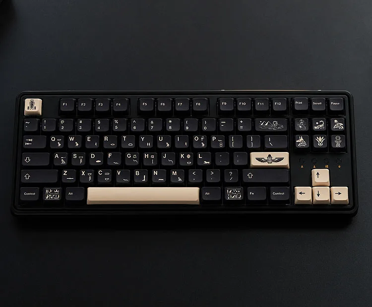 Minimalist Keycap Set Mechanical Keybard Keycap 140pcs Egyptian Pharaoh ...