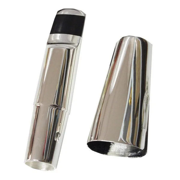 Saxofone bocal para tenor sax com ligadura e tampa prata chapeado sax ...