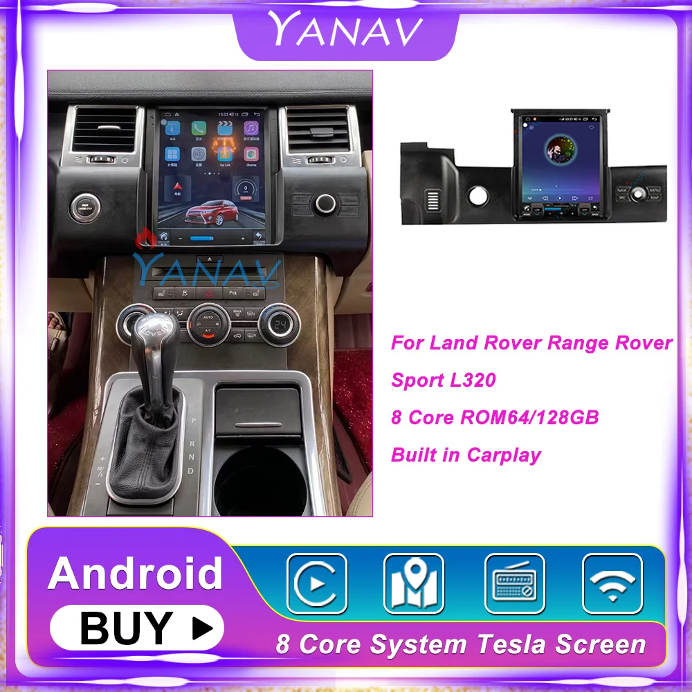 Android-12-128GB-Car-Radio-Head-Unit-For-Range-Rover-Sport-L320-Auto ...