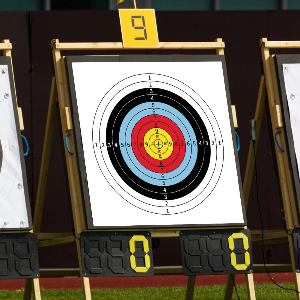 Cibles-de-tir-l-arc-professionnelles-10-pi-ces-de-40x40cm-papier-pour ...