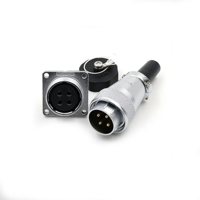 WS24 Diameter 24mm 2 3 4 9 10 12 19 Pin IP67 Waterproof Connector ...