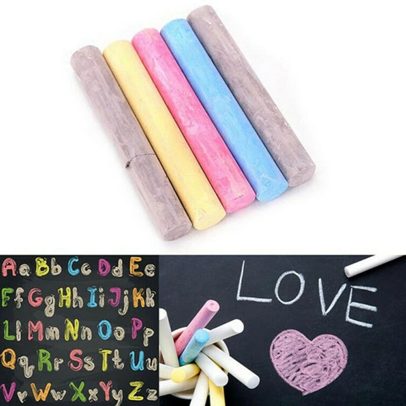 20pcs/set Coloured Chalk Jumbo Sidewalk Chalk Sticks Playground Giant ...