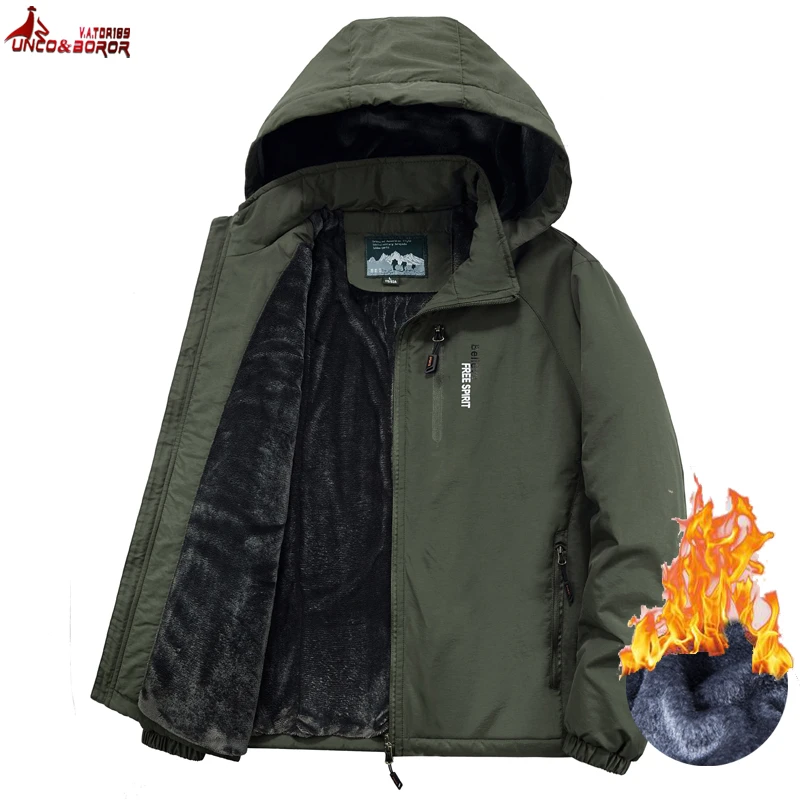 Jaket Militer Tentara Bulu Domba Hangat Tebal Musim Dingin Pria Mantel ...