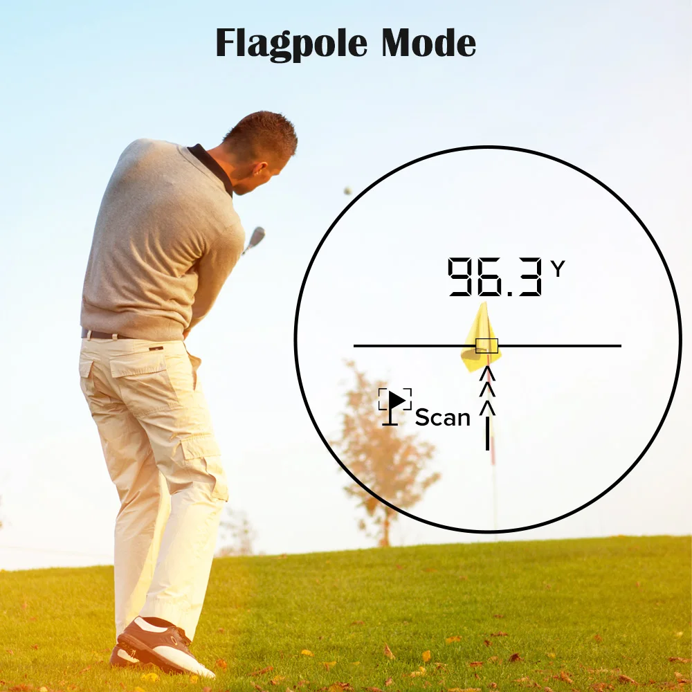 Boblov LR0600P Golf Laser Rangefinder Telescope Laser Rangefinder 600m ...