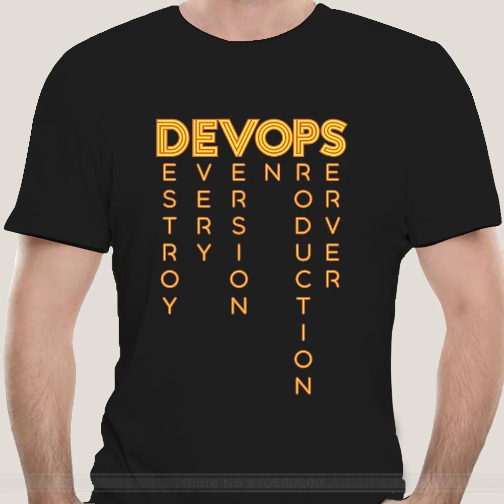 Camiseta DEVOPS la definición real de DEVOPS, programador de ordenador nerd geek, programación ...