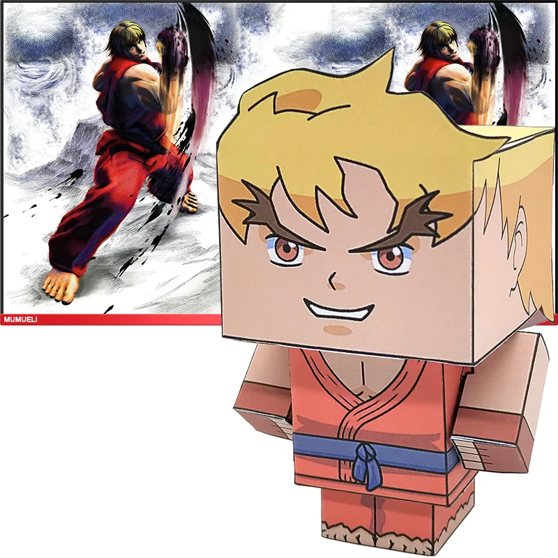 No-Lijm-Ken-Origami-Handgemaakte-Mini-Leuke-3D-Papier-Model-Papercraft ...