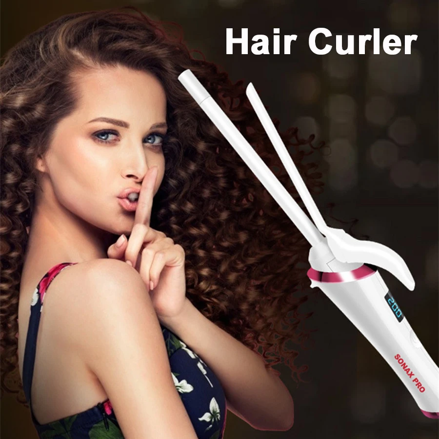 Electric Hair Curler For Women Professional Curling Iron Digital ...