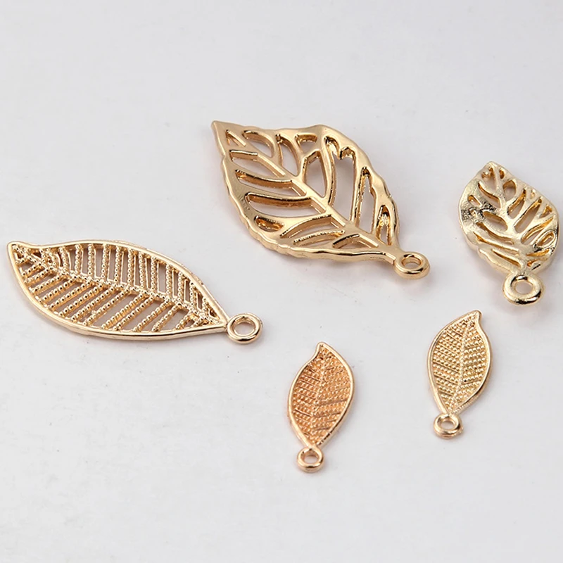20pcs Hollow Charms Leaf & Leaves Charm Pendant For Jewelry Making,kc ...