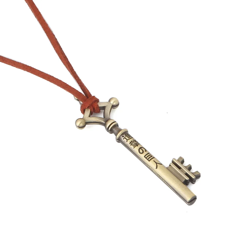 New Attack On Titan Eren Key Necklace Vintage Fashion Metal Entering ...