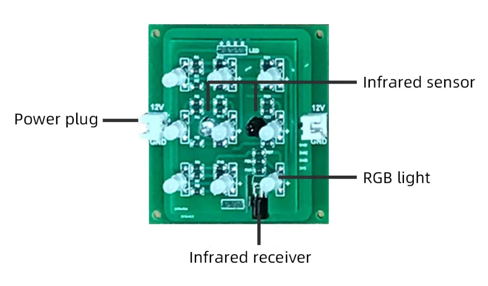 Colorful Interactive LED Module Induction Wall Human Body Infrared ...