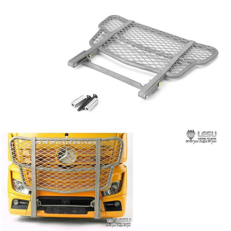 Metal LESU Front Bumper for DIY Tamiya 1/14 Actros Benz 1851 3363 RC ...