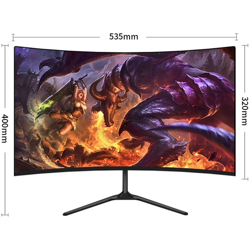Monitor lcd curvo para jogos, 1080p, 32 polegadas, fhd, curvo, pc, 144 ...