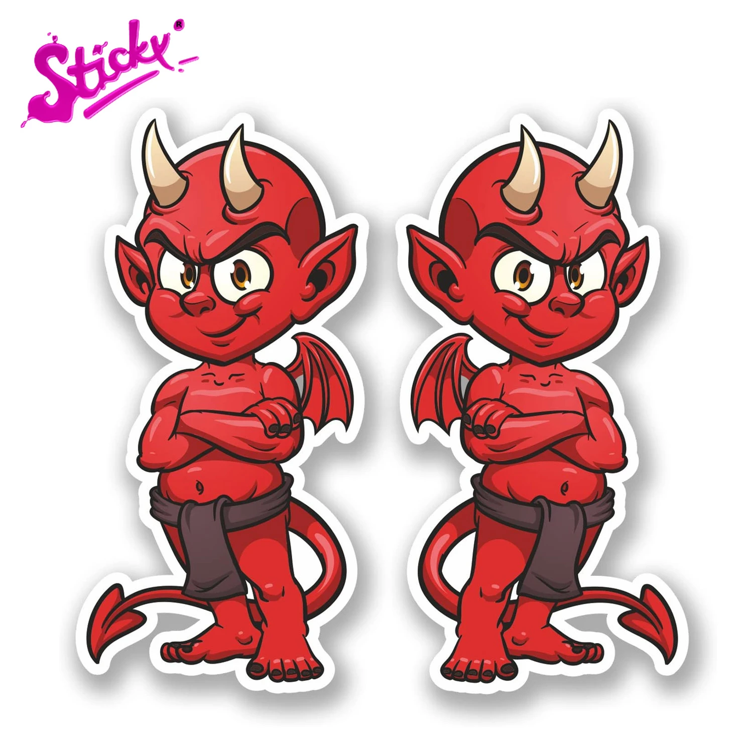 Sticky Red Devil Car Sticker Decal Decor For Bicycle Motorcycle ...