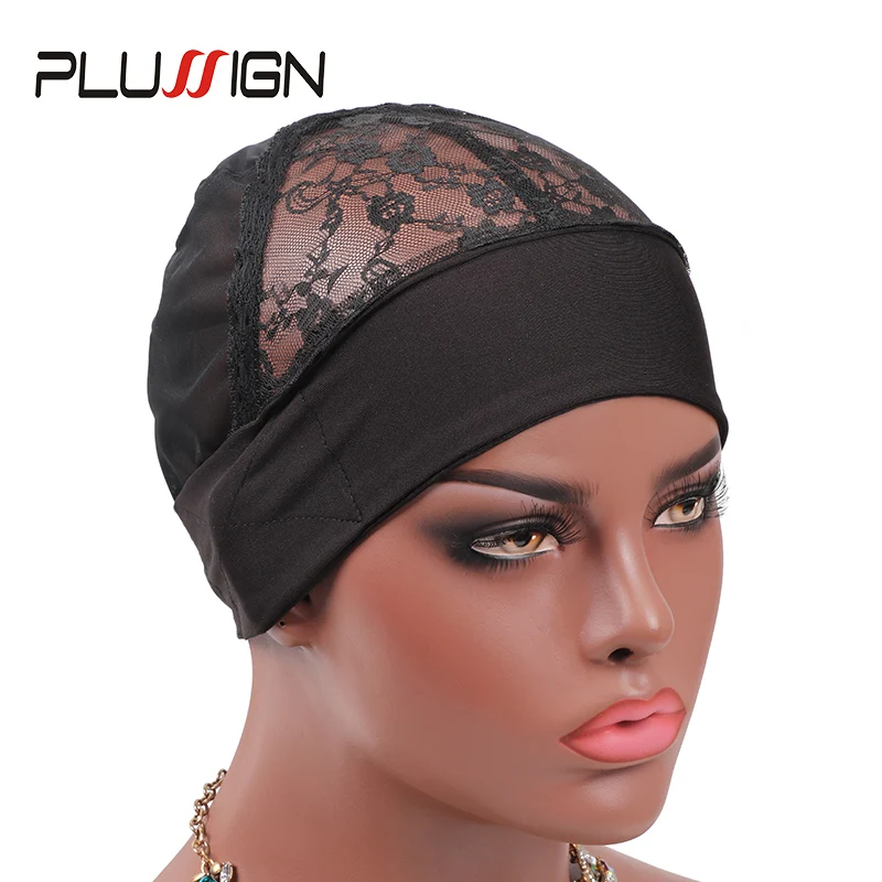 Bonnet-de-perruque-bandeau-noir-avec-ruban-magique-r-glable-pour-la ...