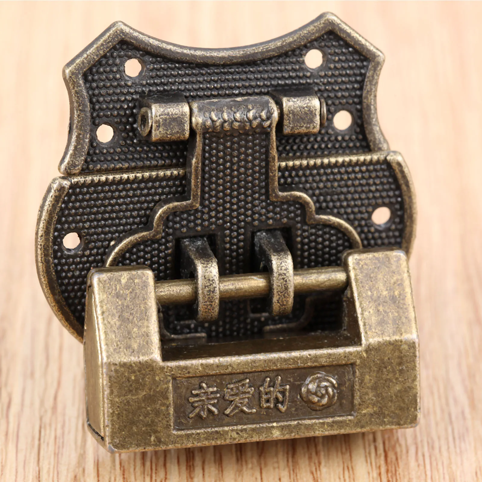 2pcs/set Vintage Lock Jewelry Wooden Box Nice Decorative Chinese Old ...