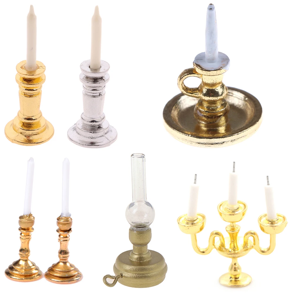 Brass Dollhouse Candlesticks Brass Miniature Candlesticks Brass ...