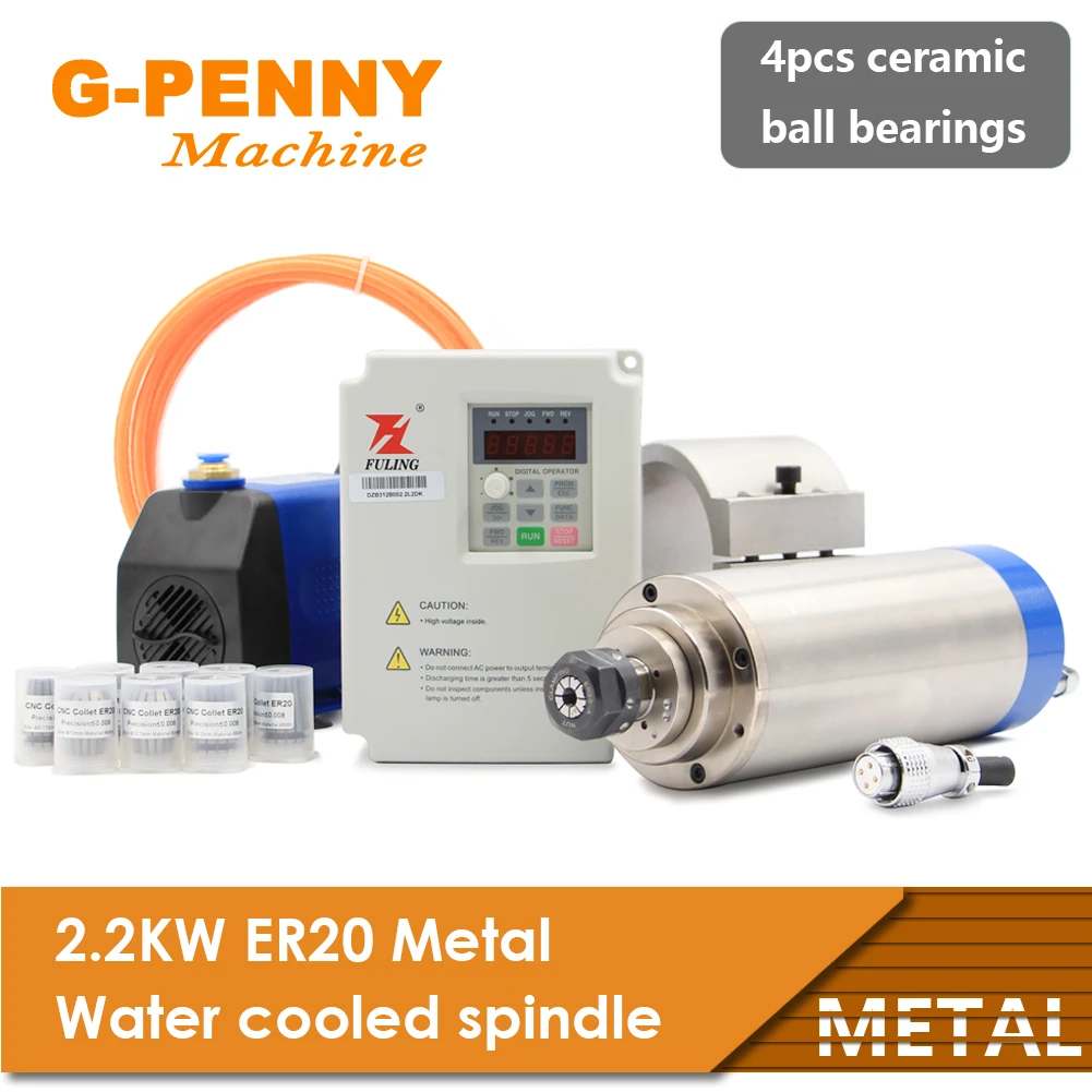 Professional Metal Working Spindle 2.2kw Spindle Motor For Iron Copper ...