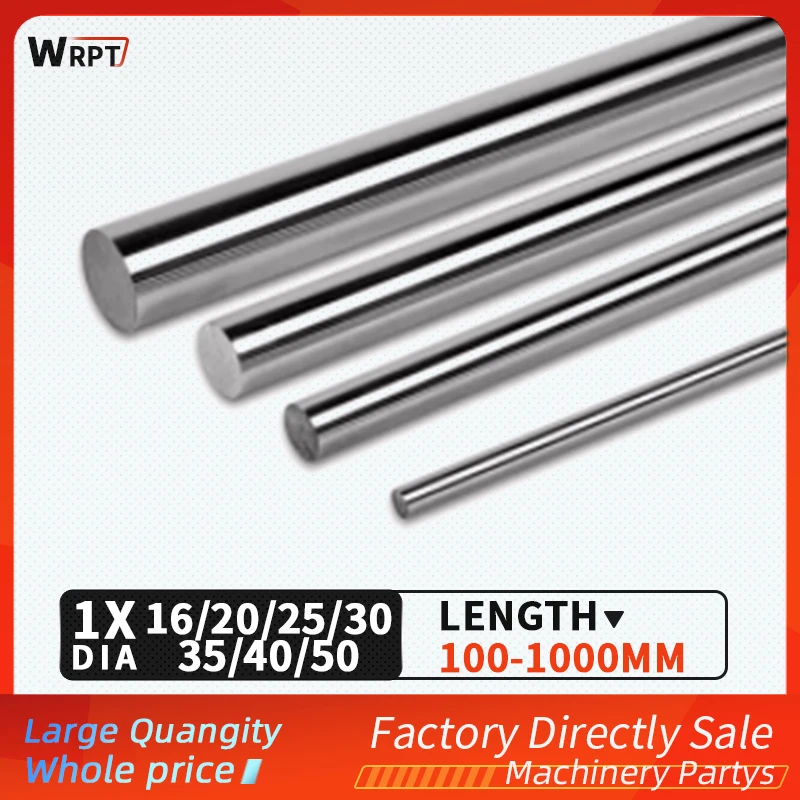 45-steel-chrome-plated-rod-linear-optical-axis-soft-shaft-piston-rod ...