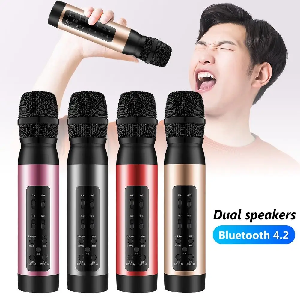 Micrófono inalámbrico profesional con Bluetooth, altavoz de Karaoke ...