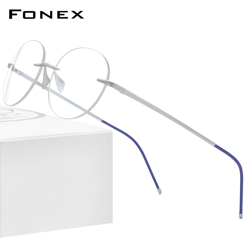 Fonex Pure Titanium Glasses Frame Women 2020 New Men Rimless ...