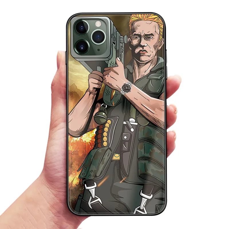 Арнольд Шварценеггер фильм Коммандо 1985 постер глянцевый гладкий Чехол ...