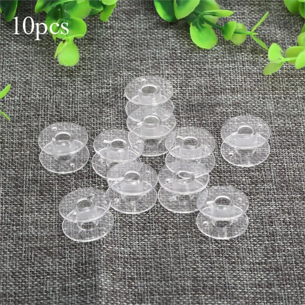 10pcs-Plastic-Bobbins-Home-Sewing-Machine-Tool-2x1cm-Thread-String ...
