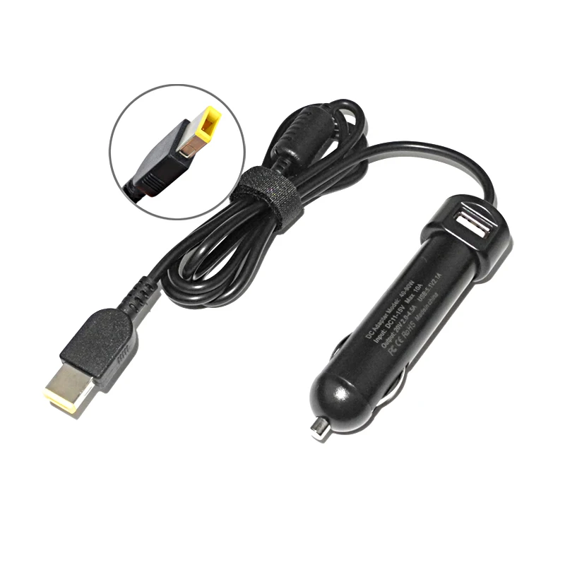 Laptop Car Charger 20V 4.5A 90w for Lenovo ThinkPad X240S E431 E531 ...