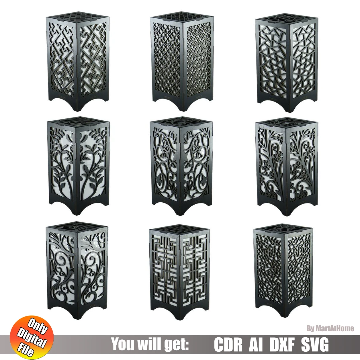 Drawing & Illustration cnc pattern cnc file laser cut Carved carriage ...