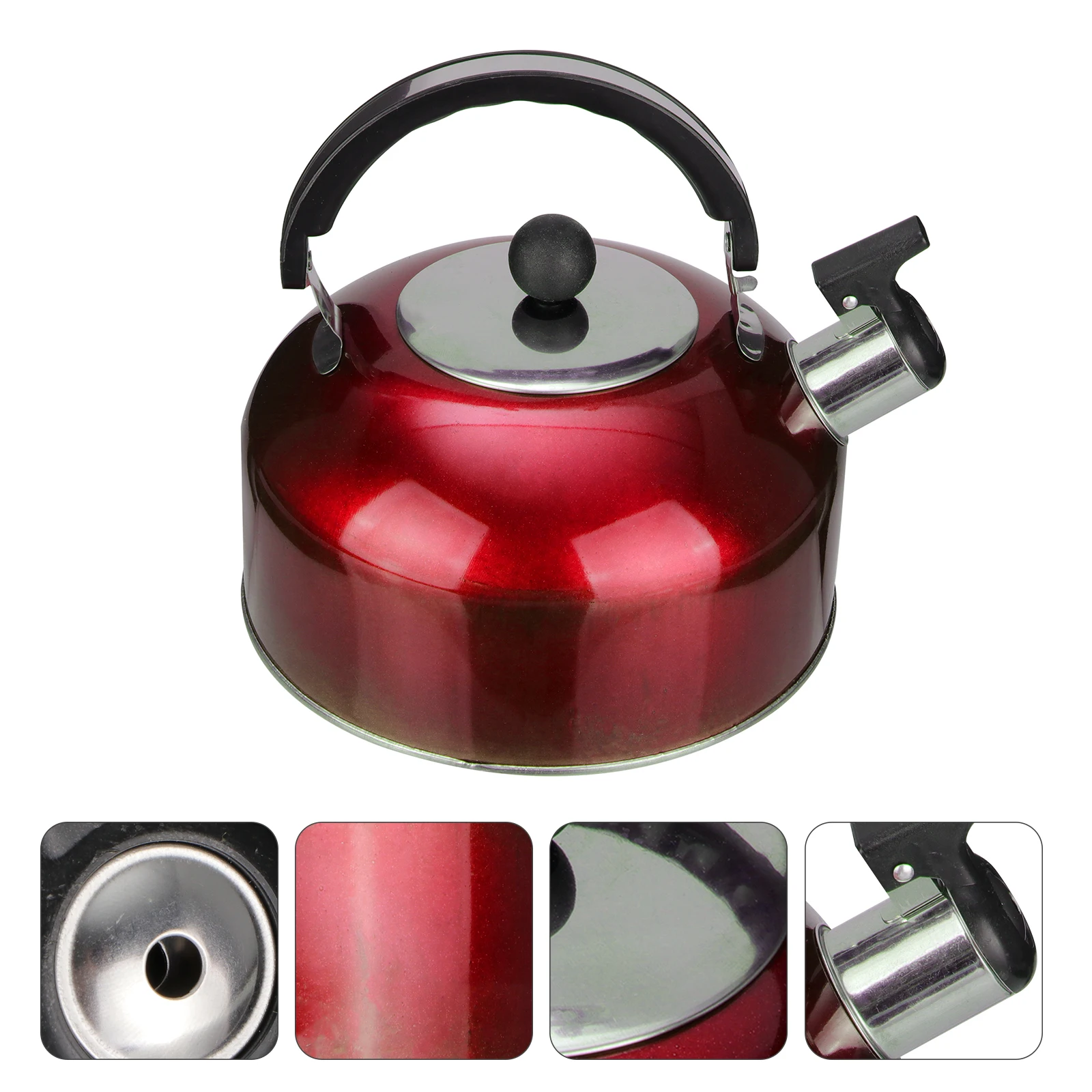 BOUILLOIRE ELECTRIQUE,Red--Bouilloire à Sifflement Créative pour le Thé ...
