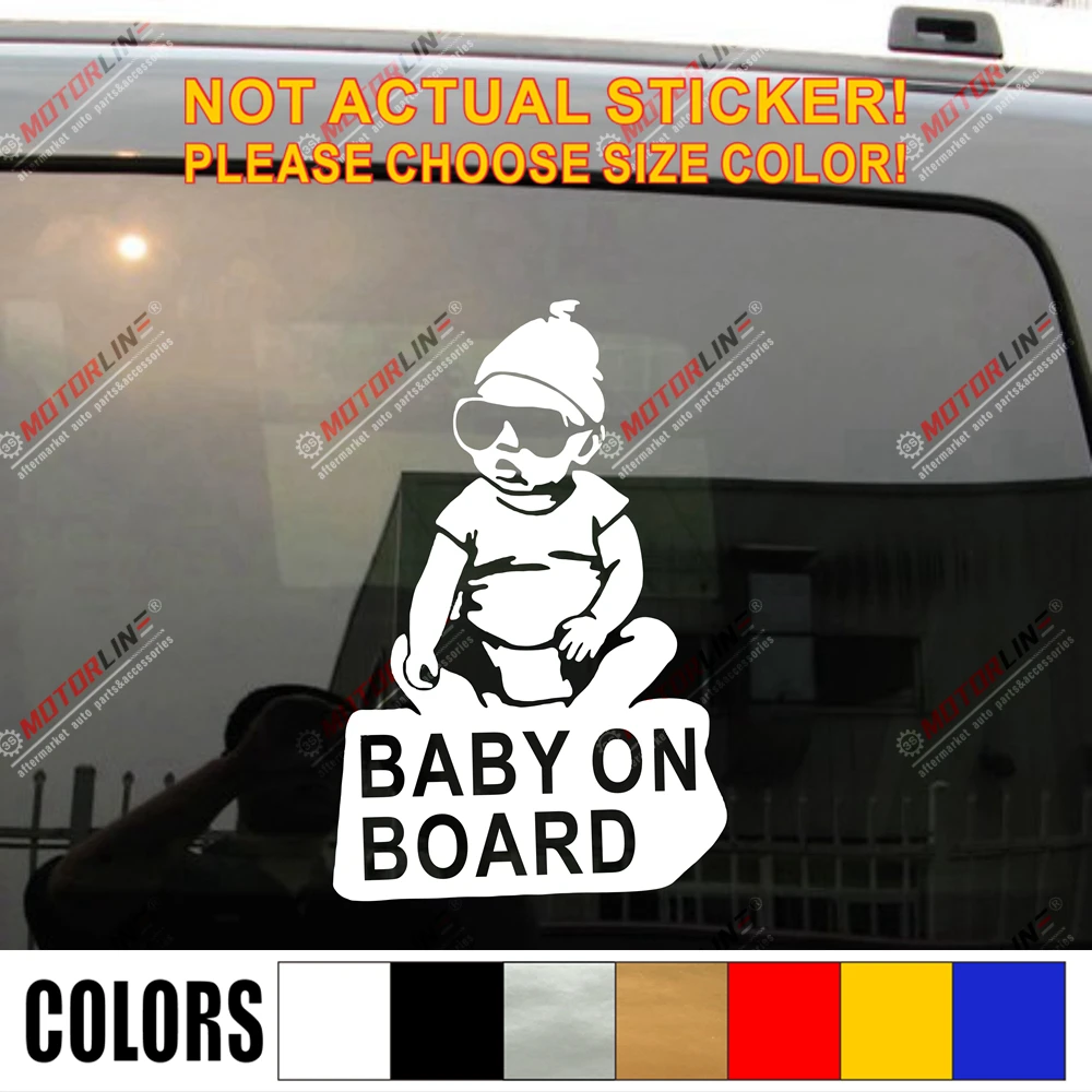 BIG SIZES! Baby On Board Carlos Hangover Decal Sticker Car Vinyl pick ...