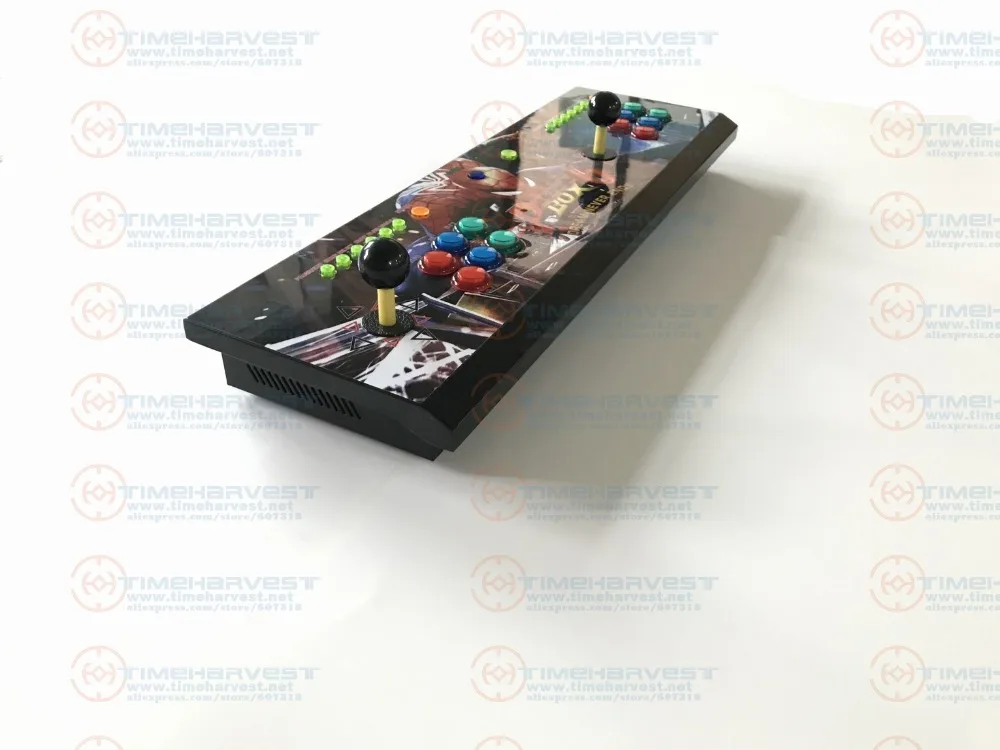 2 plysers Pan dora box DX Arcade joysticks 6 LED buttons console TV ...